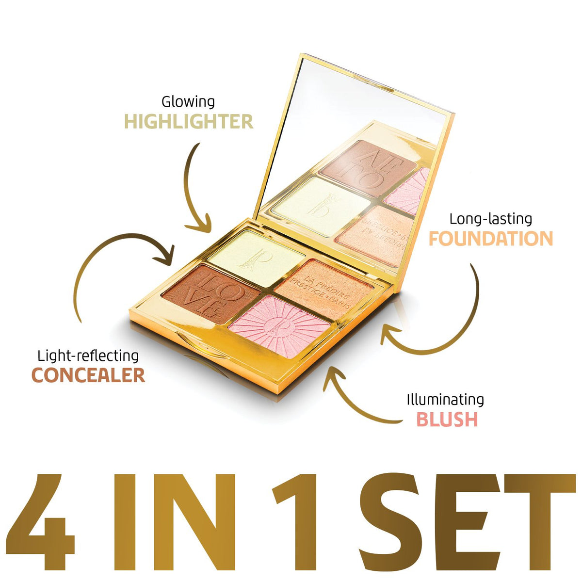 Vedette Francaise 4-in-1 Glow Face Powder Set – La Predire Prestige